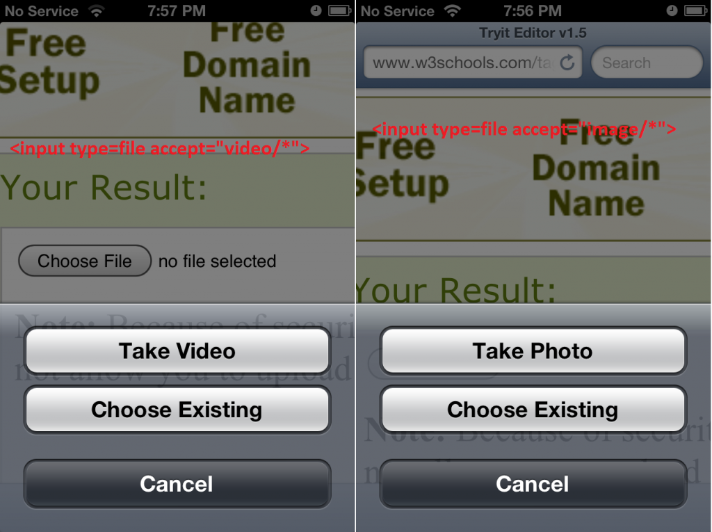 IOS 6 And HTML5 Input Type File Share Our Ideas